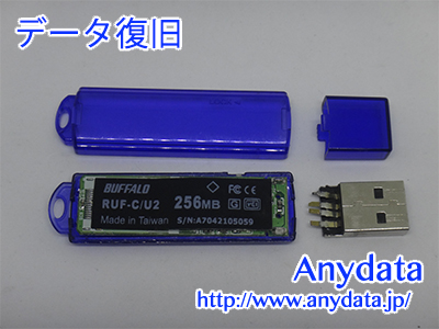 BUFFALO USBメモリー 256MB(Model NO:RUF-C256M/U2) | ハードディスク・フラッシュ系データ復旧専門_秋葉原